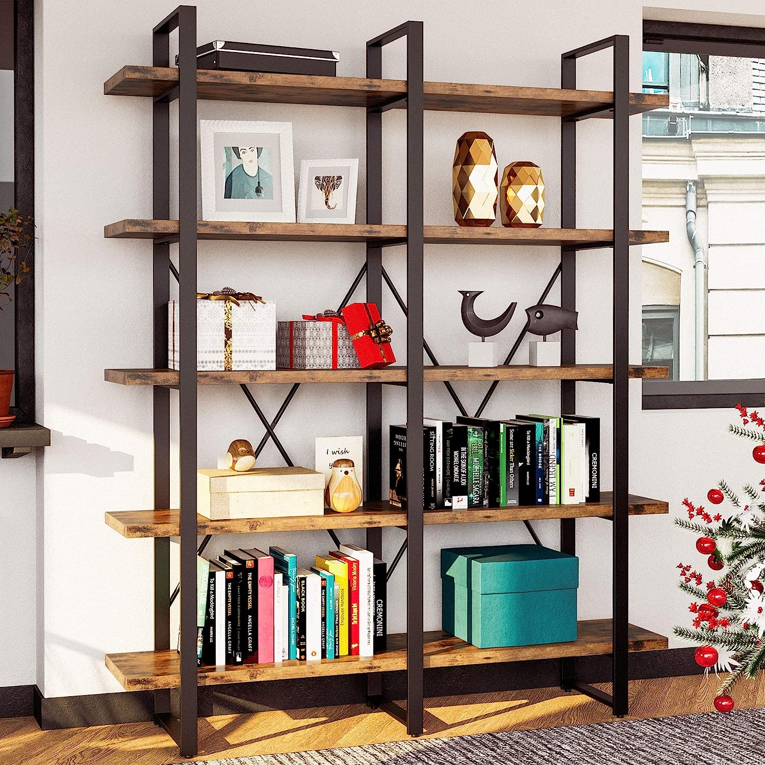 [Open Box] IRONCK Supreme Double Wide 5 Tier, Open Shelf Industrial ...