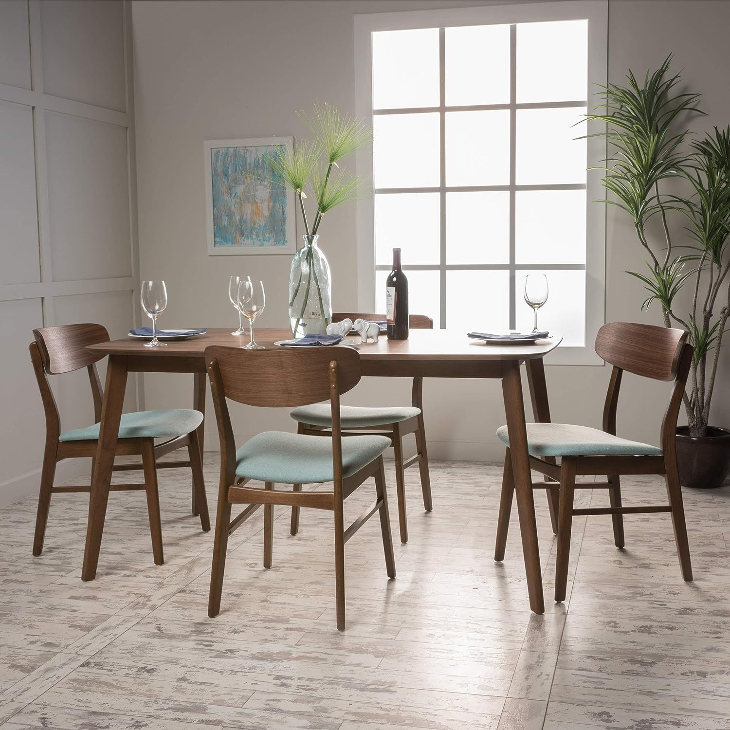 [Open Box] Christopher Knight Home’s 5-Piece Lucious Rectangular Dining ...