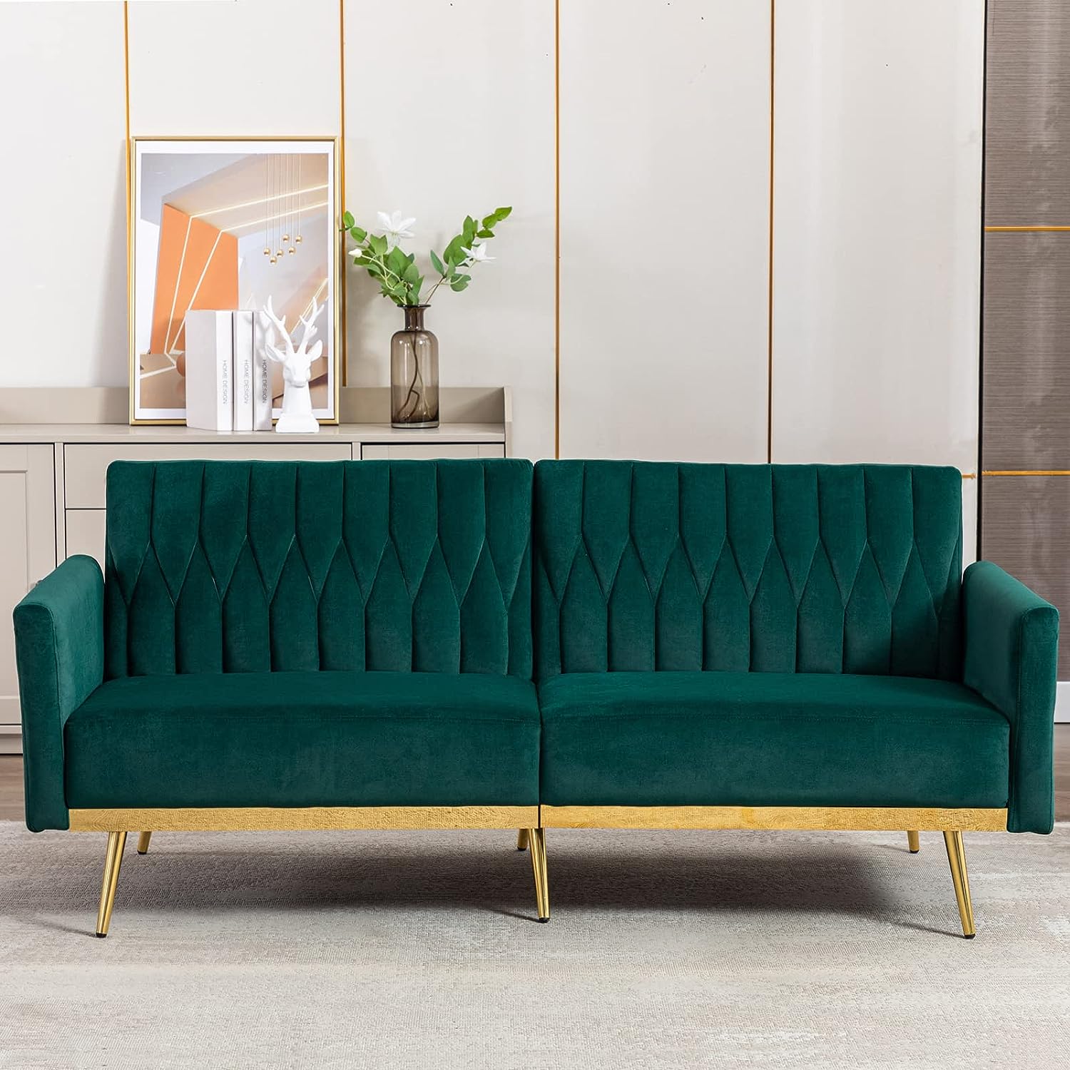 Plush Picks: Top 10 Small Green Velvet Couches on Amazon – SOAPLAKE'S