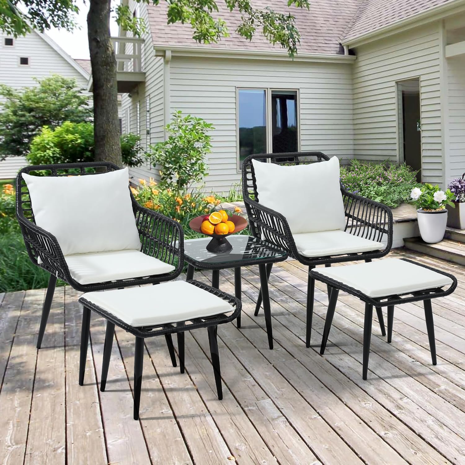 Relax in Style: The 12 Best 2-Person Patio Sets with Footrests for ...