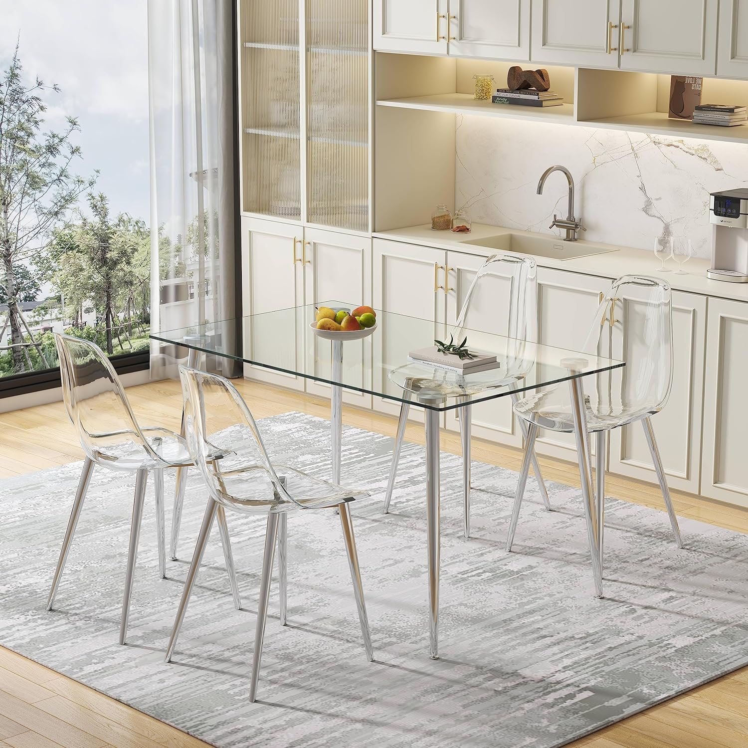 A Touch of Glass: Top 10 Rectangle Dining Table Sets for Four on Amazon ...