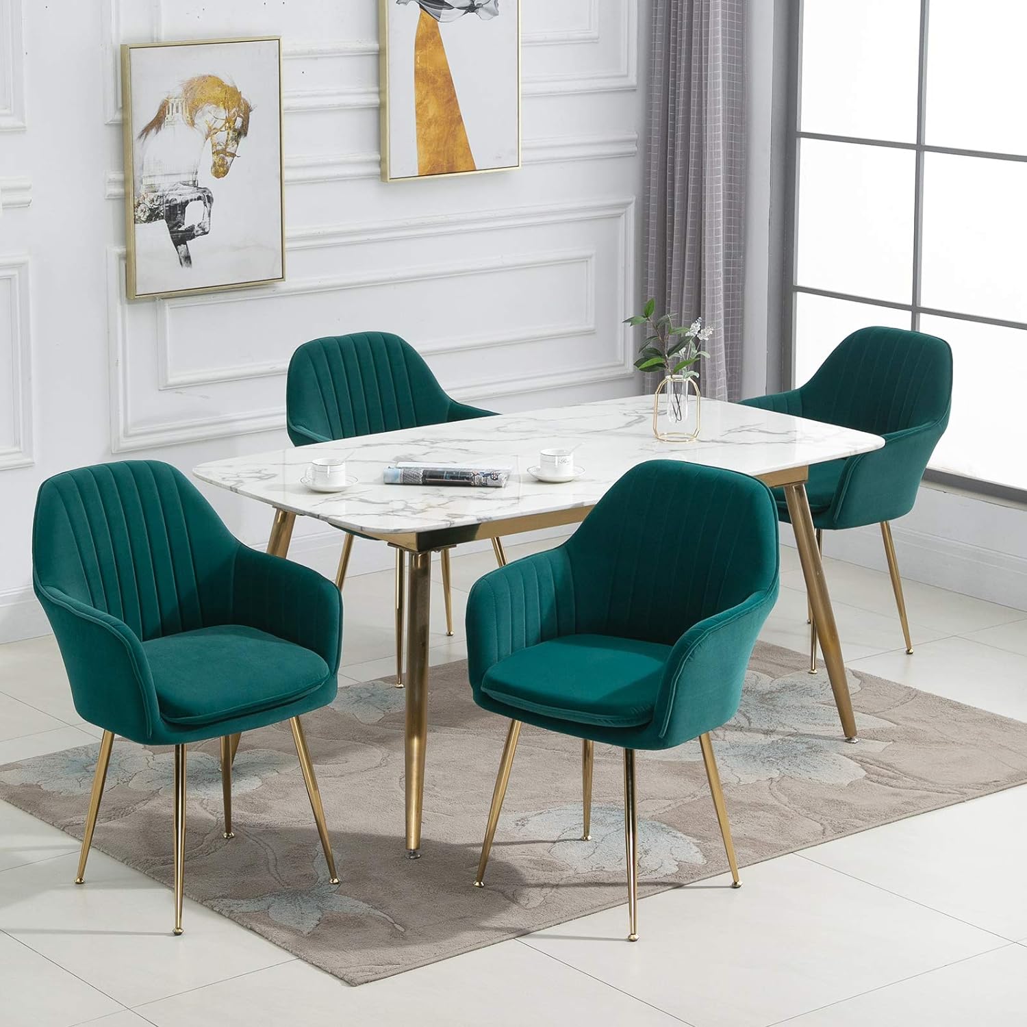 Plush and Practical: Top 10 Velvet Dining Chairs with Arms on Amazon ...
