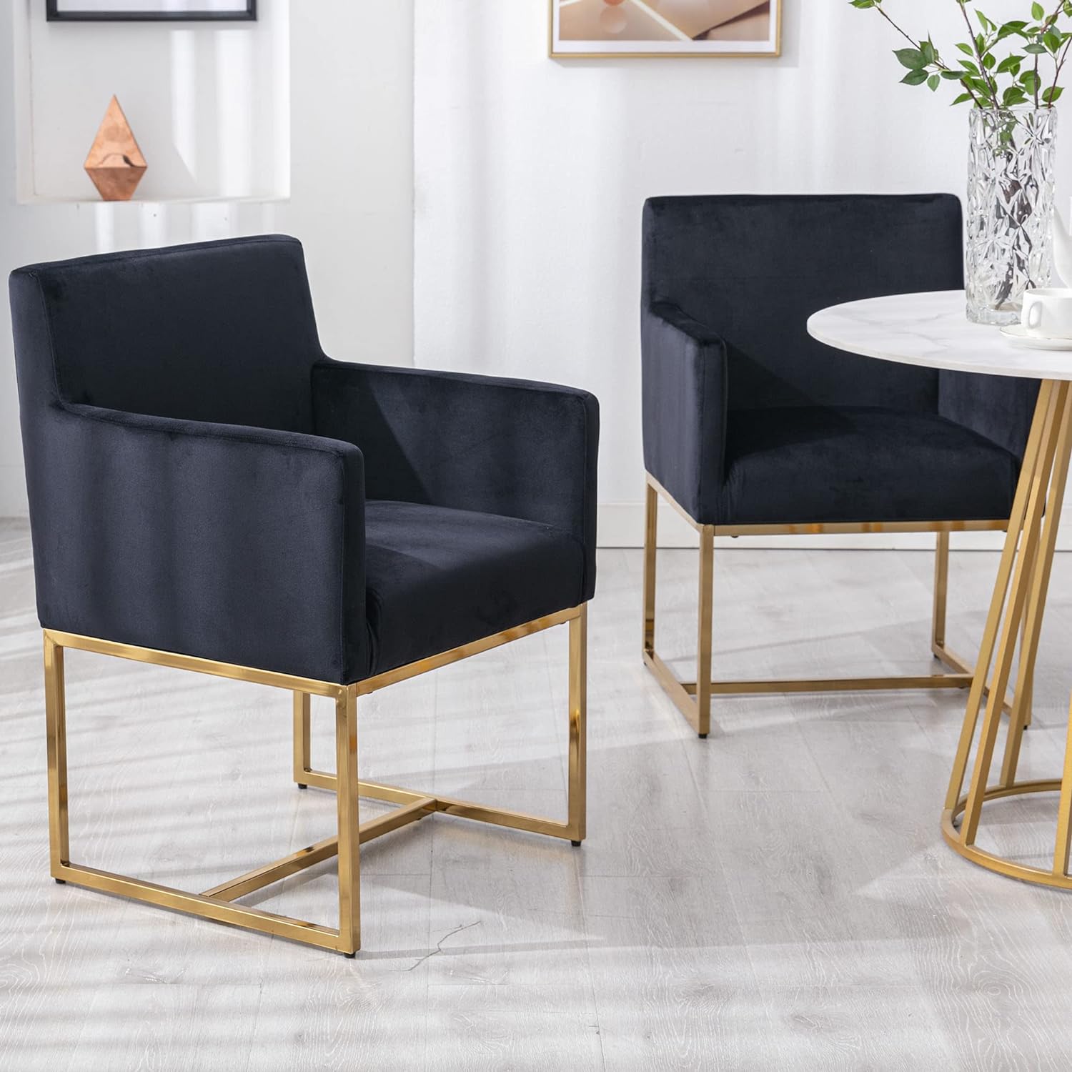 Plush and Practical: Top 10 Velvet Dining Chairs with Arms on Amazon ...