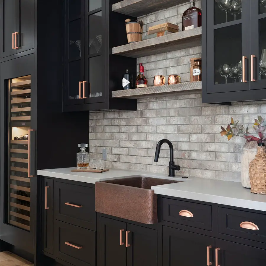 45 Professional Farmhouse Home Bar Ideas to Transform Your Space ...