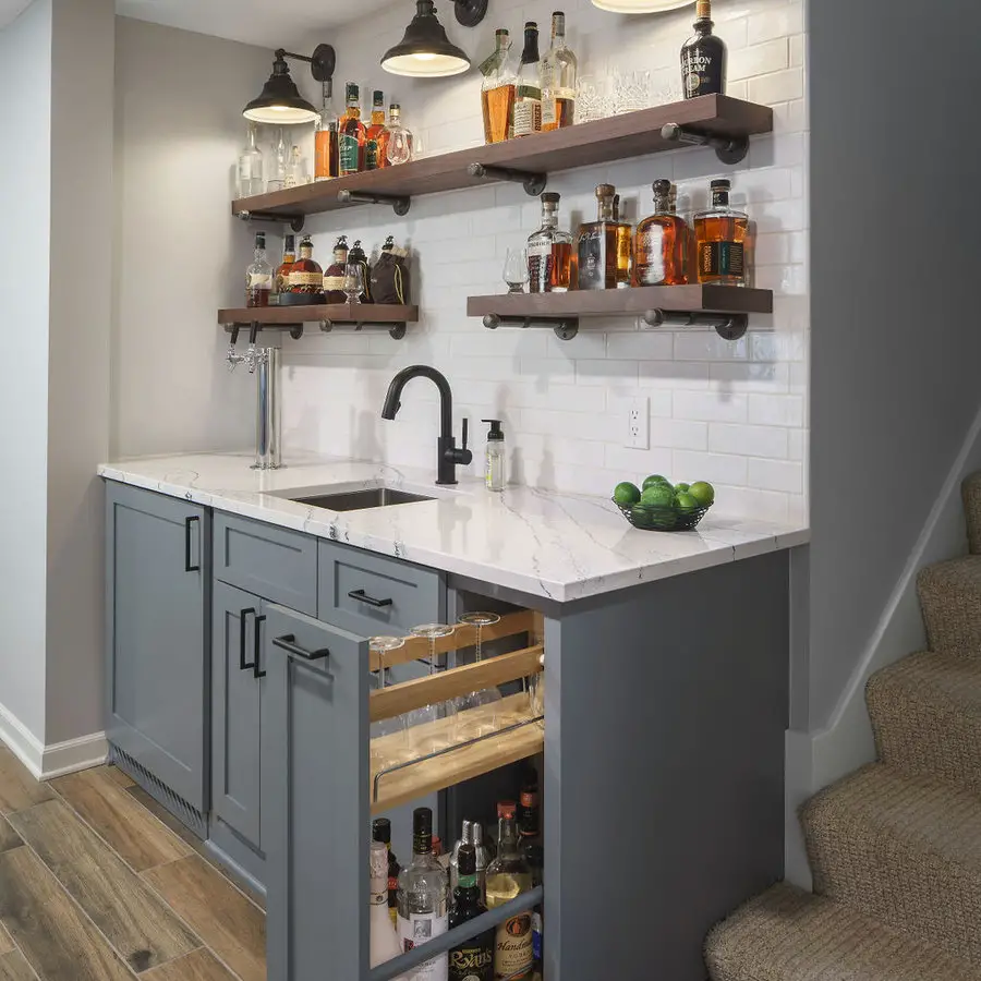 45 Professional Farmhouse Home Bar Ideas to Transform Your Space ...