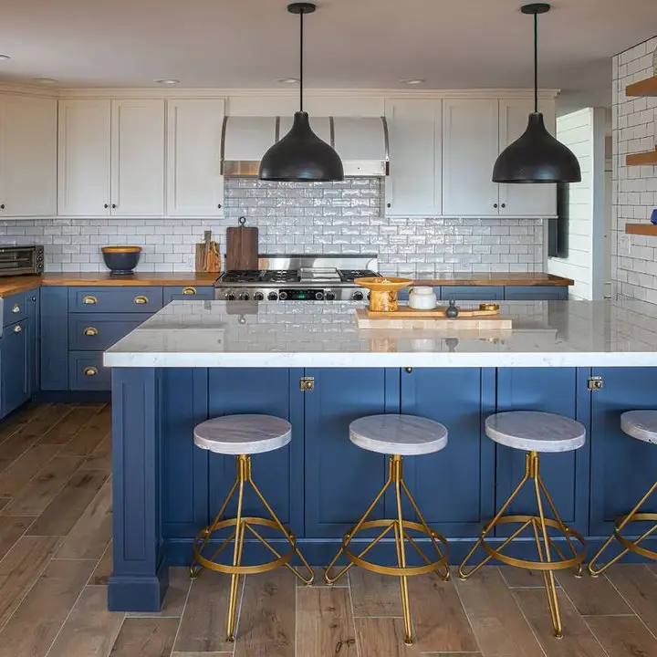 30 Stunning Modern Blue Kitchen Ideas from Top Designers – SOAPLAKE'S
