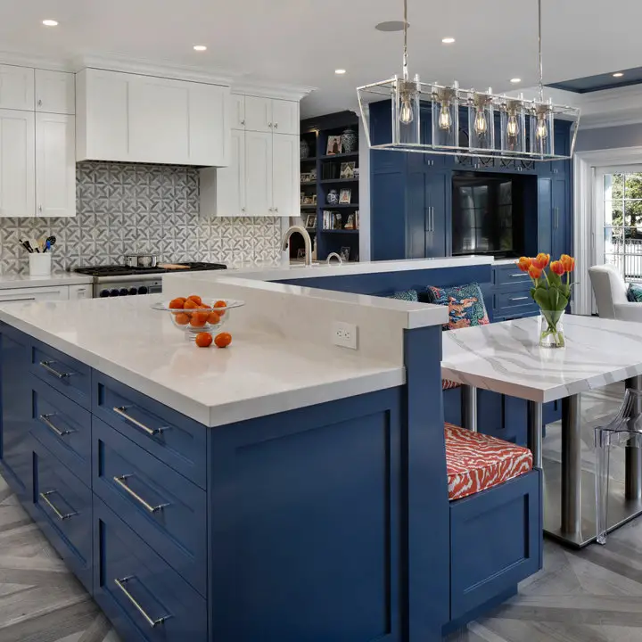 30 Stunning Modern Blue Kitchen Ideas from Top Designers – SOAPLAKE'S